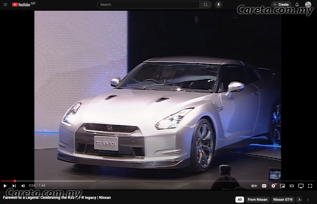 Nissan Lancar Video Farewell Nissan GT-R R35 | Careta